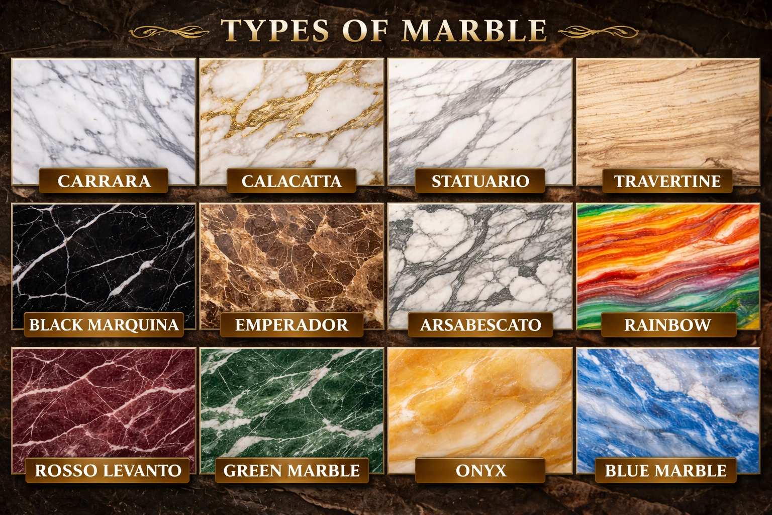 What Are Different Types Of Marble